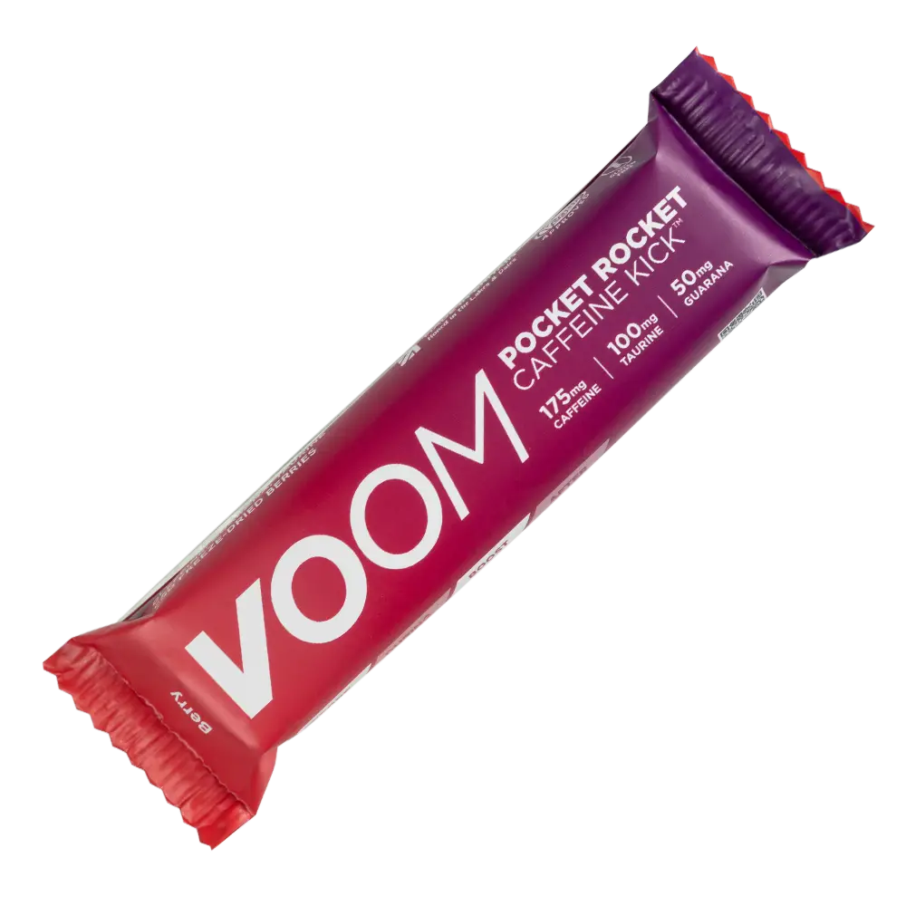 Voom Pocket Rocket Caffeine Kick Energy Bar Berry – Online Bicycle Shop